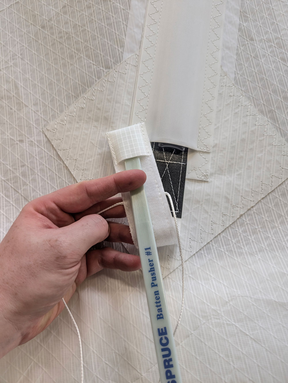 Vertical Velcro Batten Pocket - Sanders Sails
